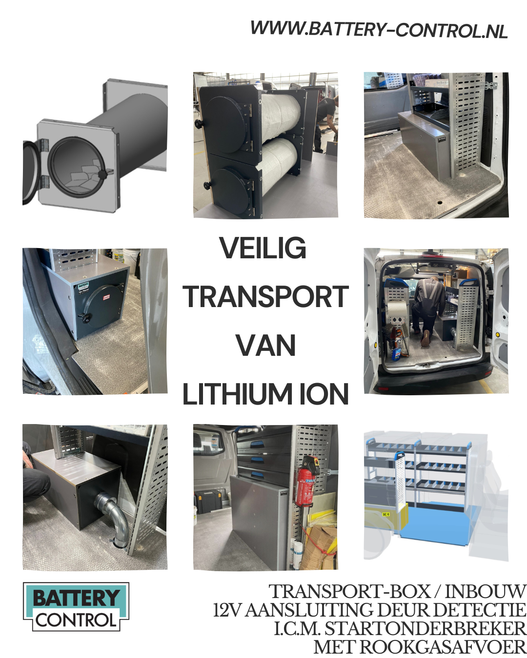Veilig transport & opslag van lithium ion accu's - Battery Control